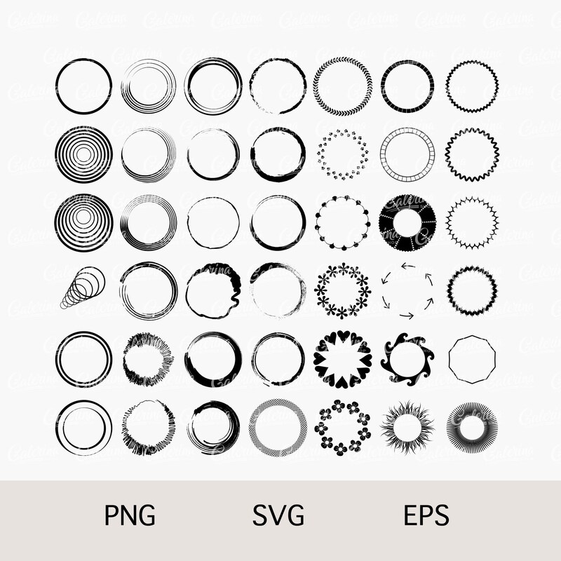 Circle Svg - Etsy
