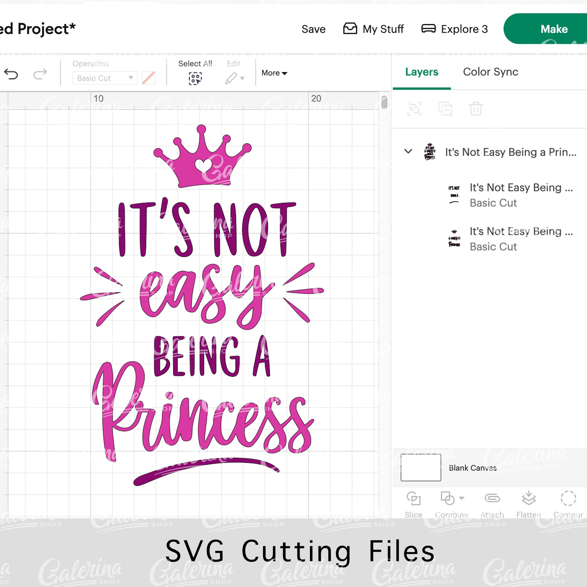 It's Not Easy Being a Princess Svg Png Pink Princess Quote for T-shirt ...