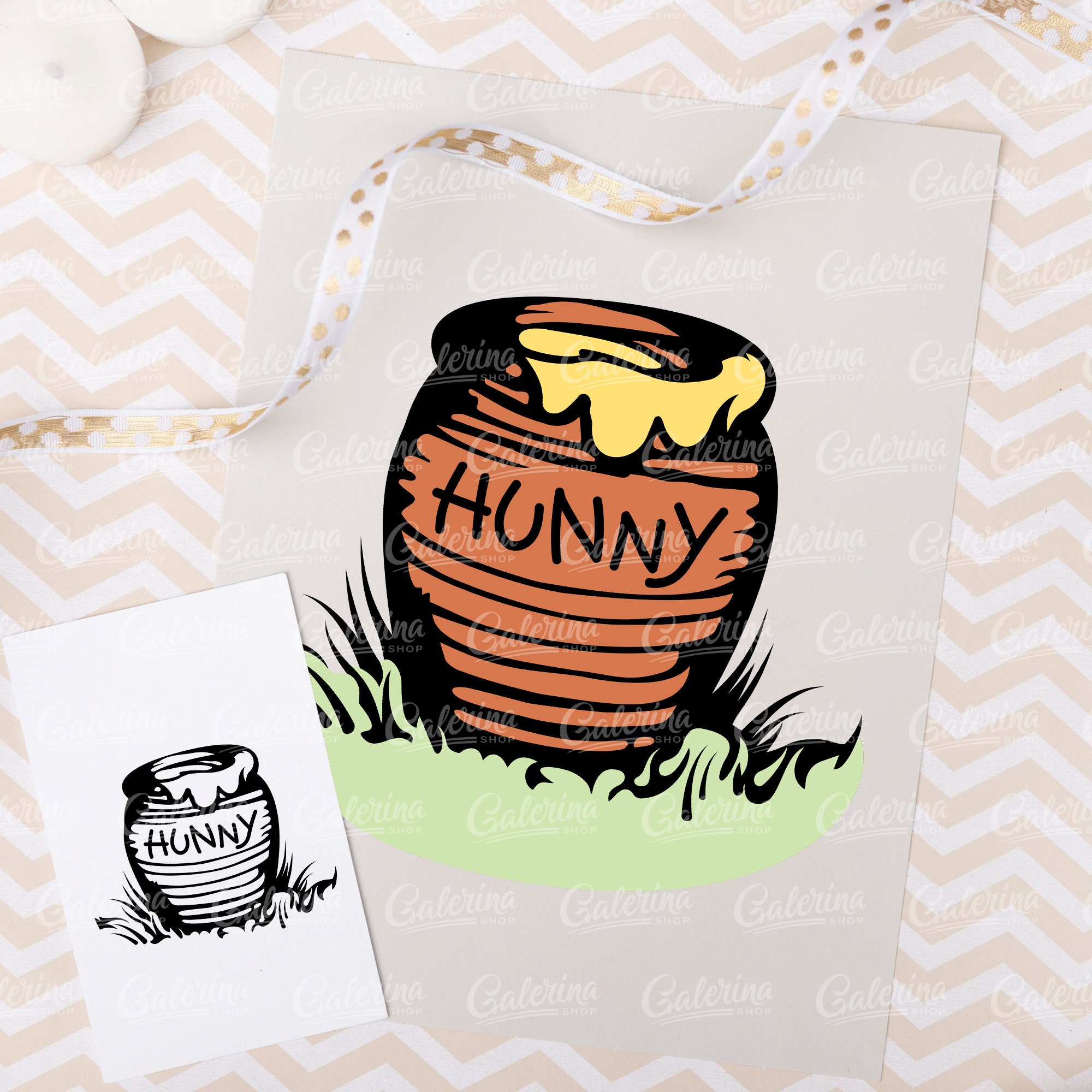 Winnie the Pooh Hunny Pot SVG, Hunny Svg, Honey Svg, Hunny Clipart ...