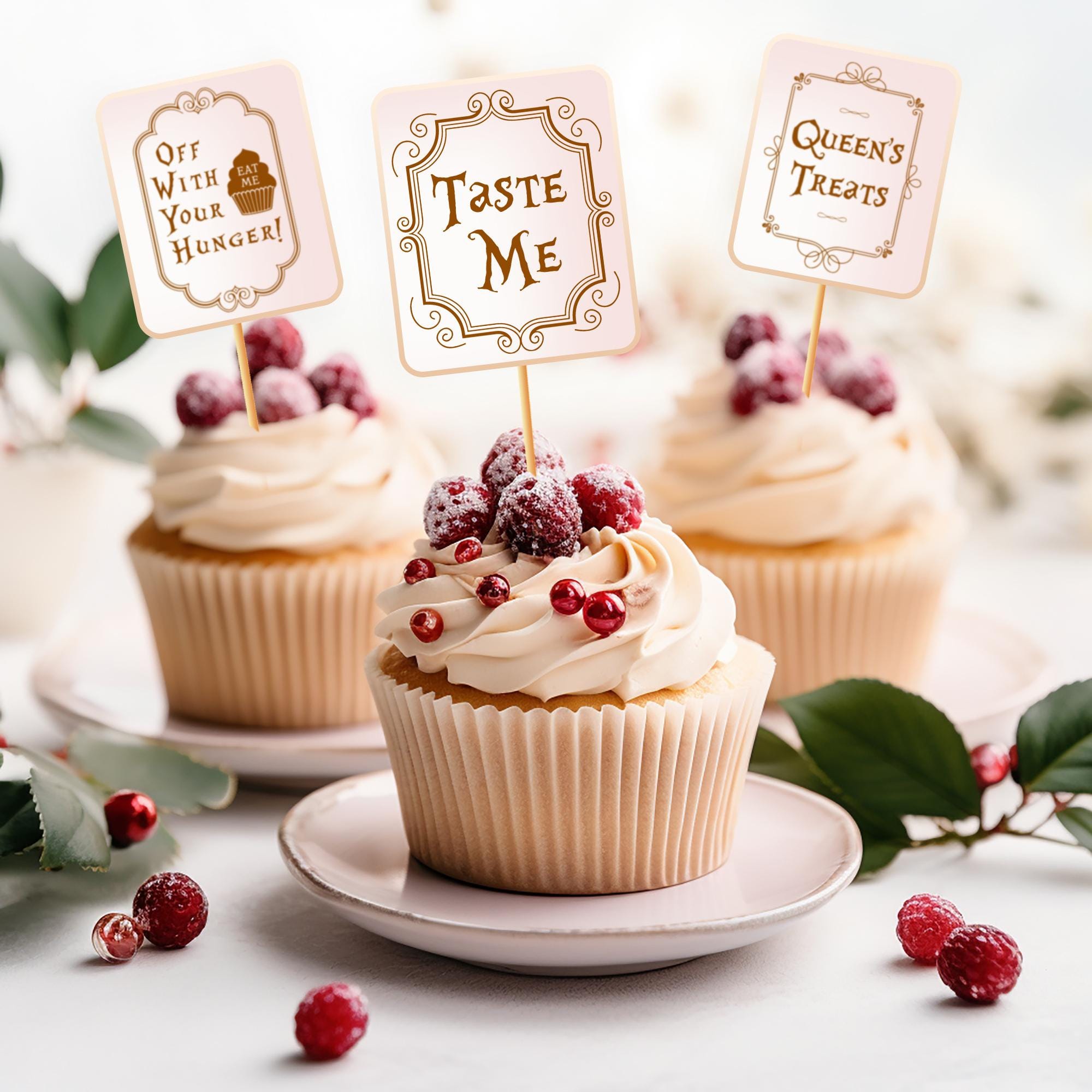 Alice in Wonderland Tea Party SVG Labels, Vintage Drink Me Eat Me PNG ...
