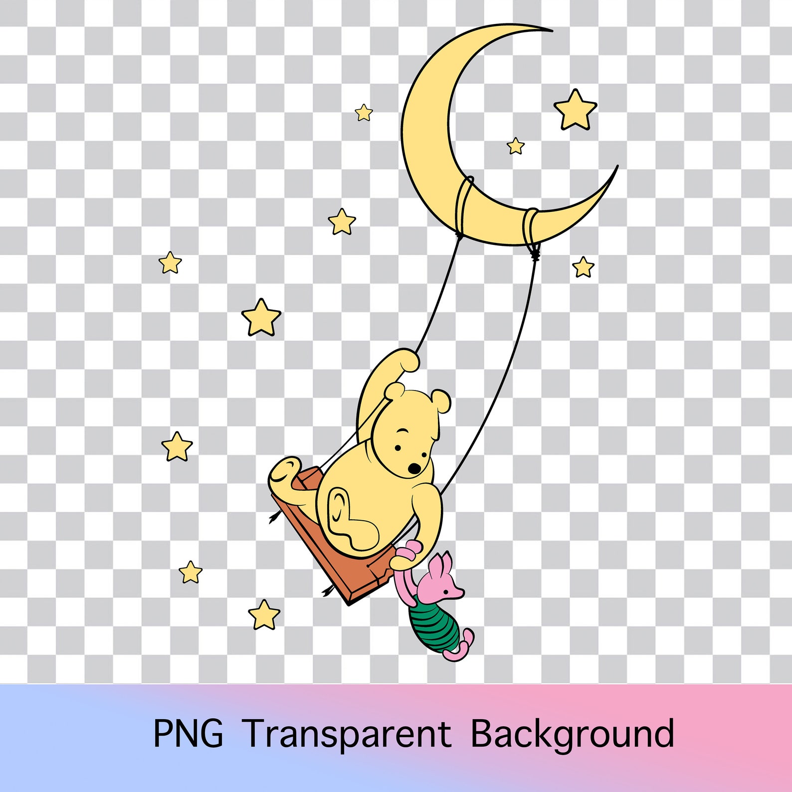 Winnie the Pooh SVG Bundle: Classic Pooh Baby Shower PNG Designs ...