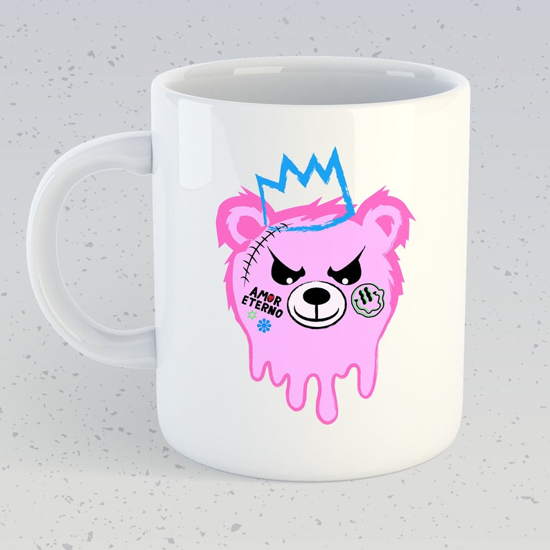 Trippy Bear Png Teddy Bear Clipart Teddy King Crown Melting - Etsy