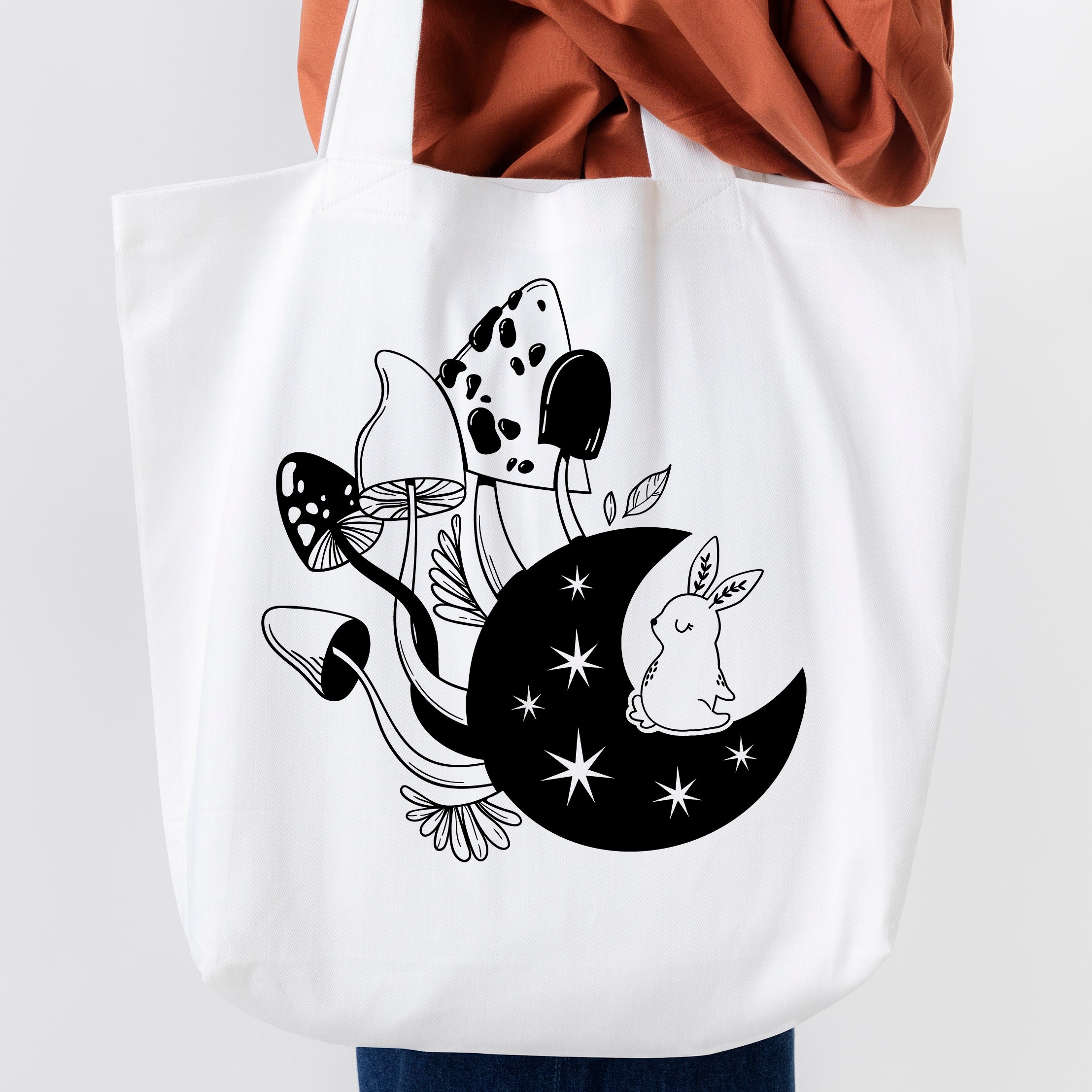 Magic Moon Phase Rabbit Svg, Mystical Rabbit Svg, Celestial Svg ...