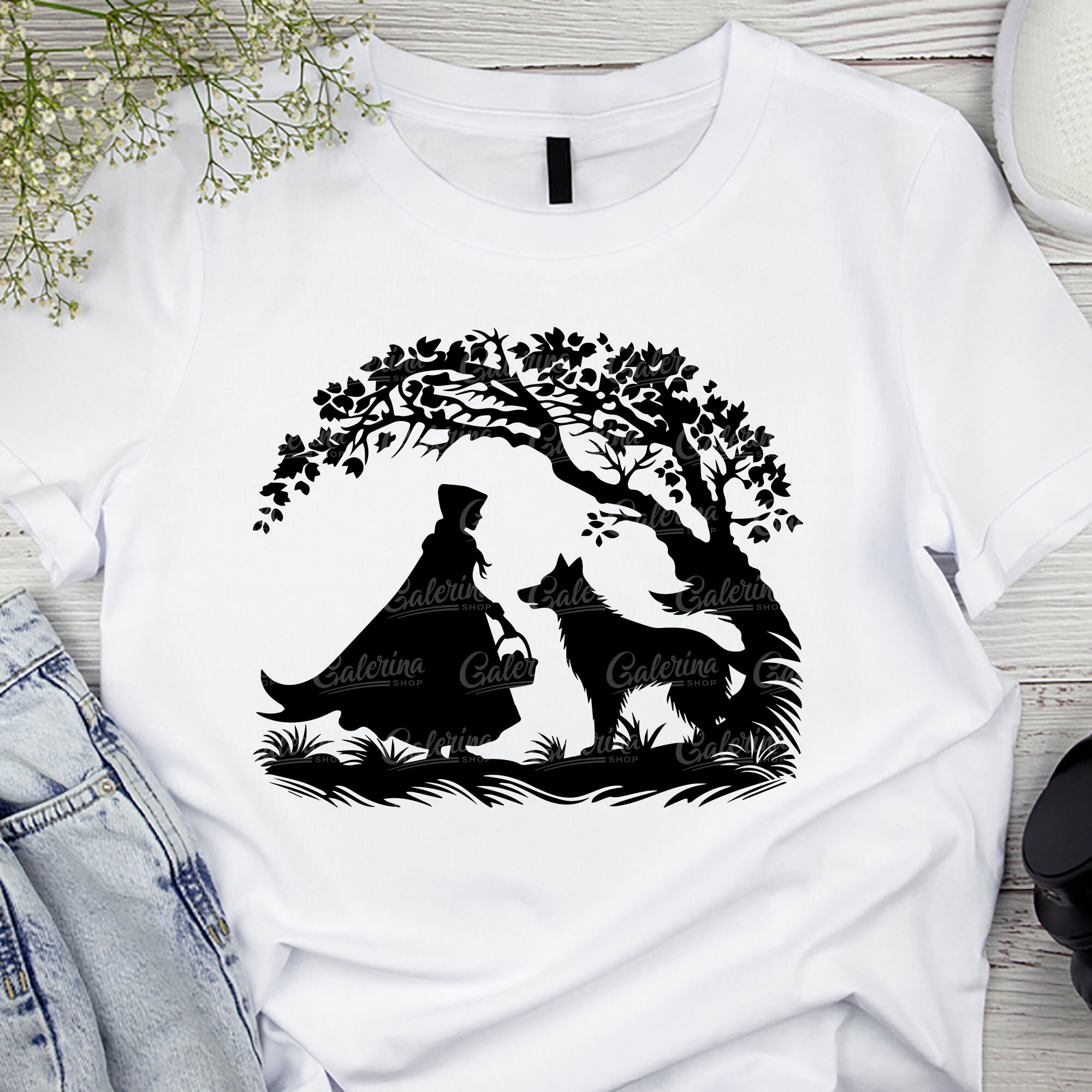 Little Red Riding Hood Svg Classic Fairy Tale Svg Book Svg Red Riding ...