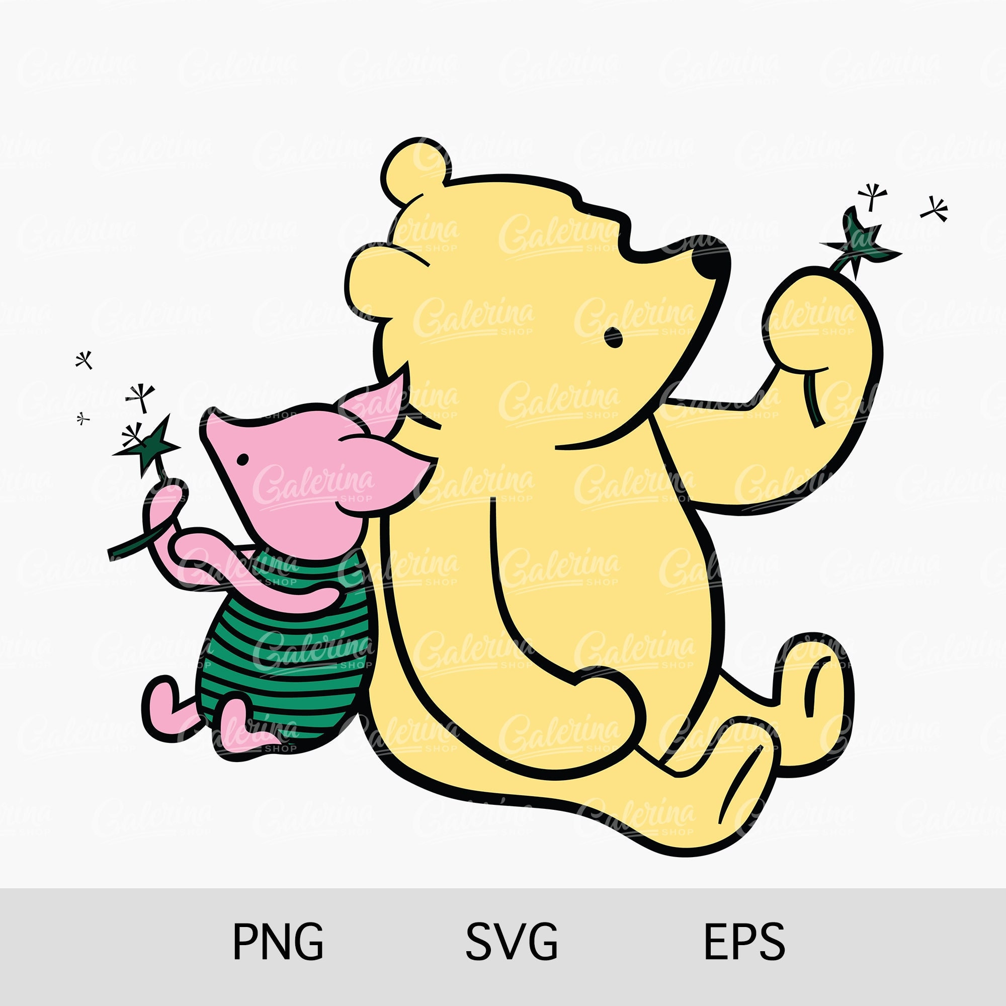 Winnie the Pooh SVG PNG Pooh Baby Shower First Birthday Classic Pooh ...