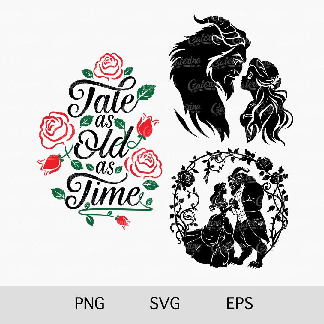 Beauty and the Beast Svg Png Belle Svg Book Svg Fairy Tale Svg ...