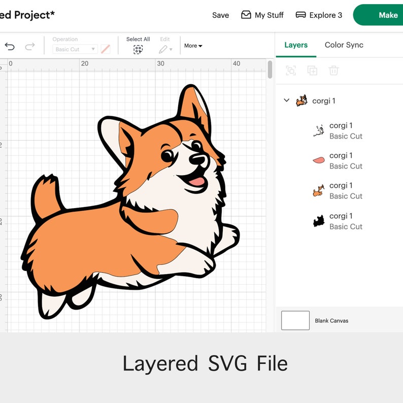 Corgi Svg Png Kawaii Corgi Clipart Cute Corgi Bundle Cute Dog Funny ...