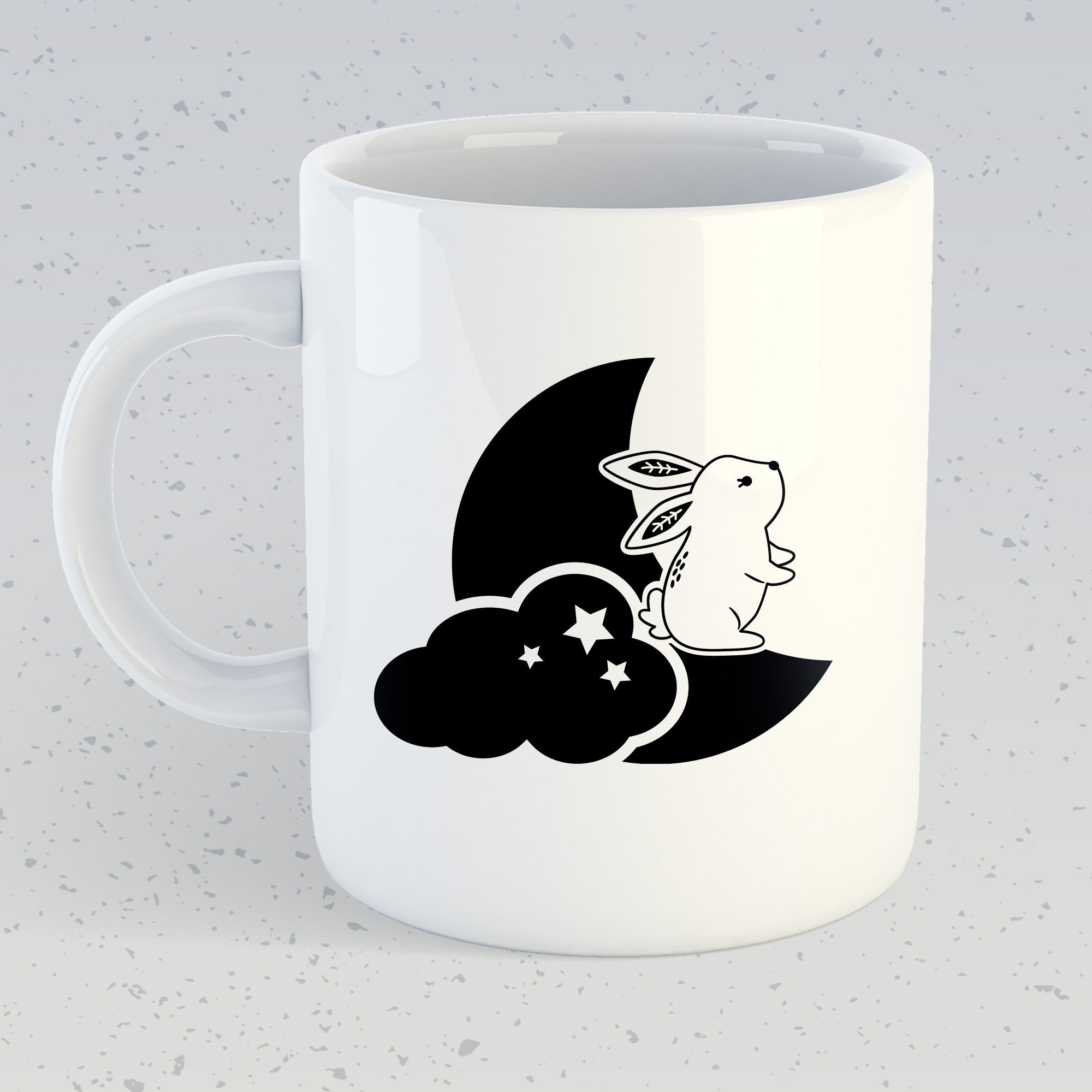 Magic Moon Phase Rabbit Svg, Mystical Rabbit Svg, Celestial Svg ...