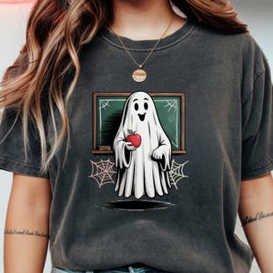 Ghost Teacher Clipart PNG: School Halloween Illustration for ...