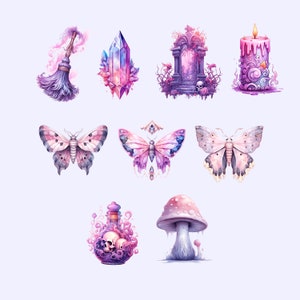 Pastel Halloween Clipart Watercolor Pastelloween Spooky Season Cute ...