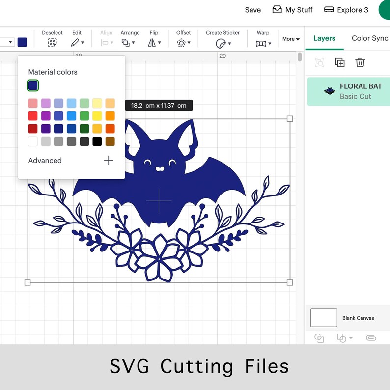 Floral Bat SVG, Gothic Vector Clipart (digital File) - Etsy