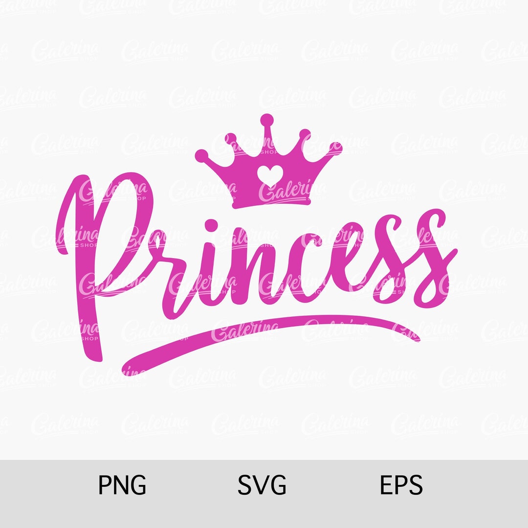 Princess Svg Png Pink Princess Sing Svg Princess Crown Svg Nursery ...