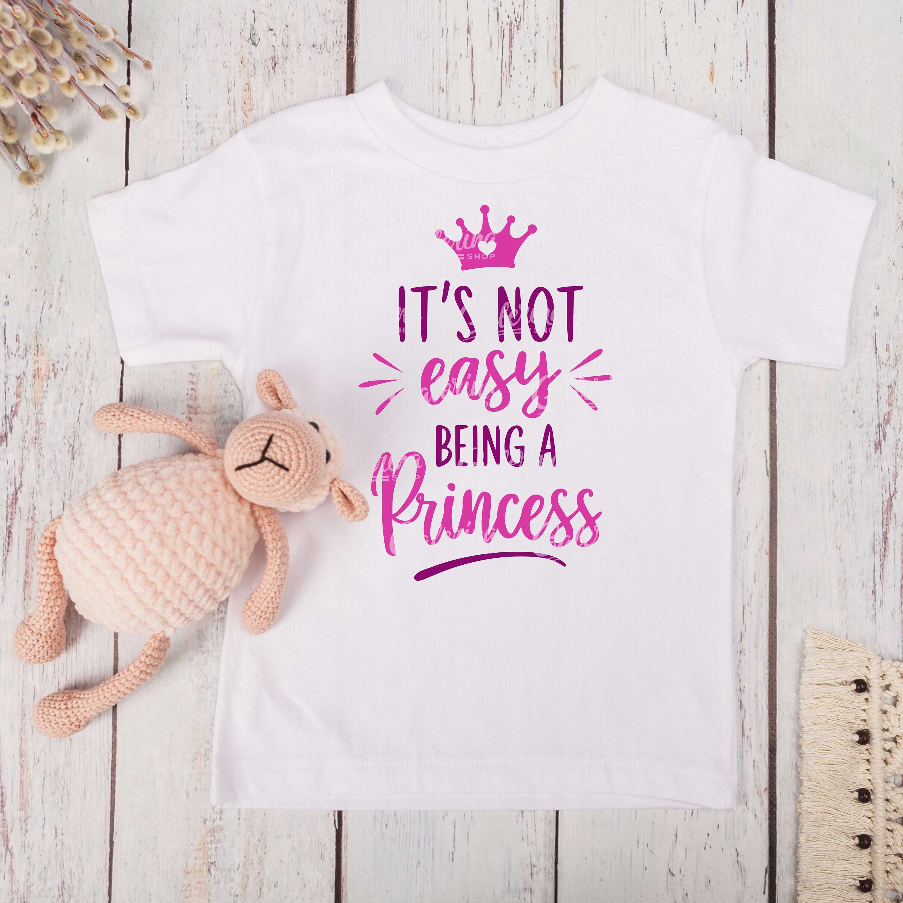 It's Not Easy Being a Princess Svg Png Pink Princess Quote for T-shirt ...