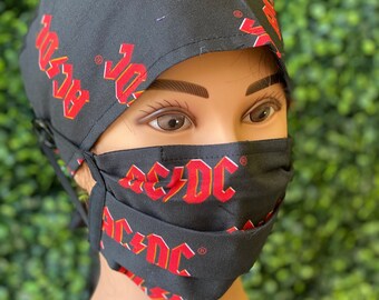 Ac Dc Face Mask - Etsy
