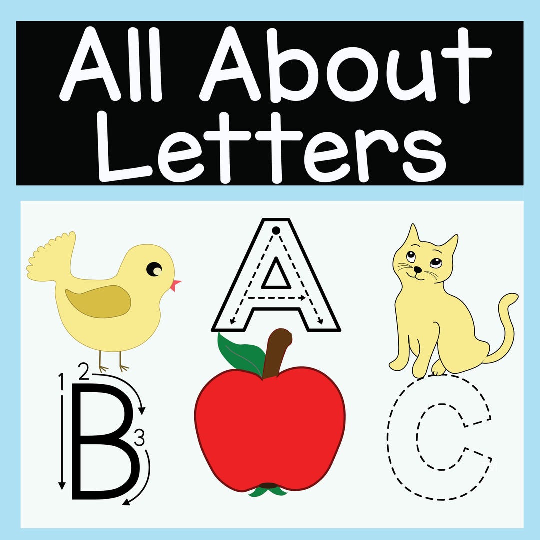 Learn the Alphabet | All About Letters A-Z - Etsy