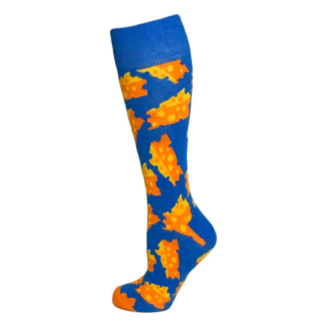 Man&woman Unisex Funny Cheese Design Cotton Socks - Etsy