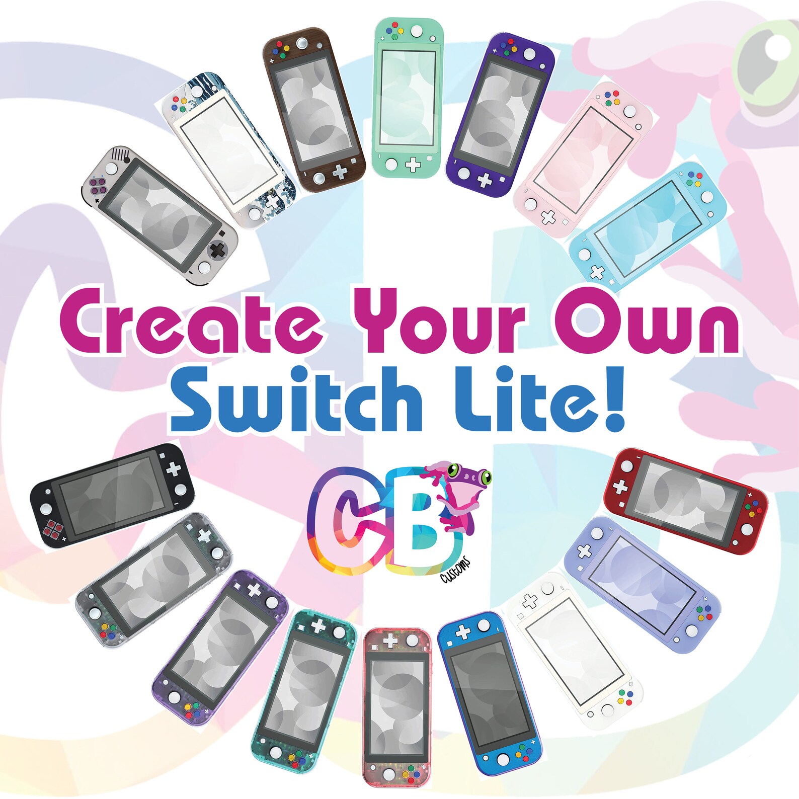 Create Your Own Nintendo Switch Lite Design Your Own Switch - Etsy