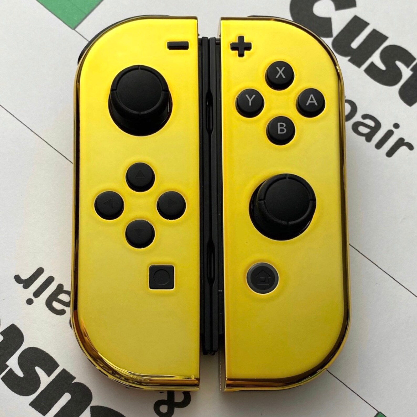 Custom Chrome Gold Nintendo Switch Joycons | Etsy