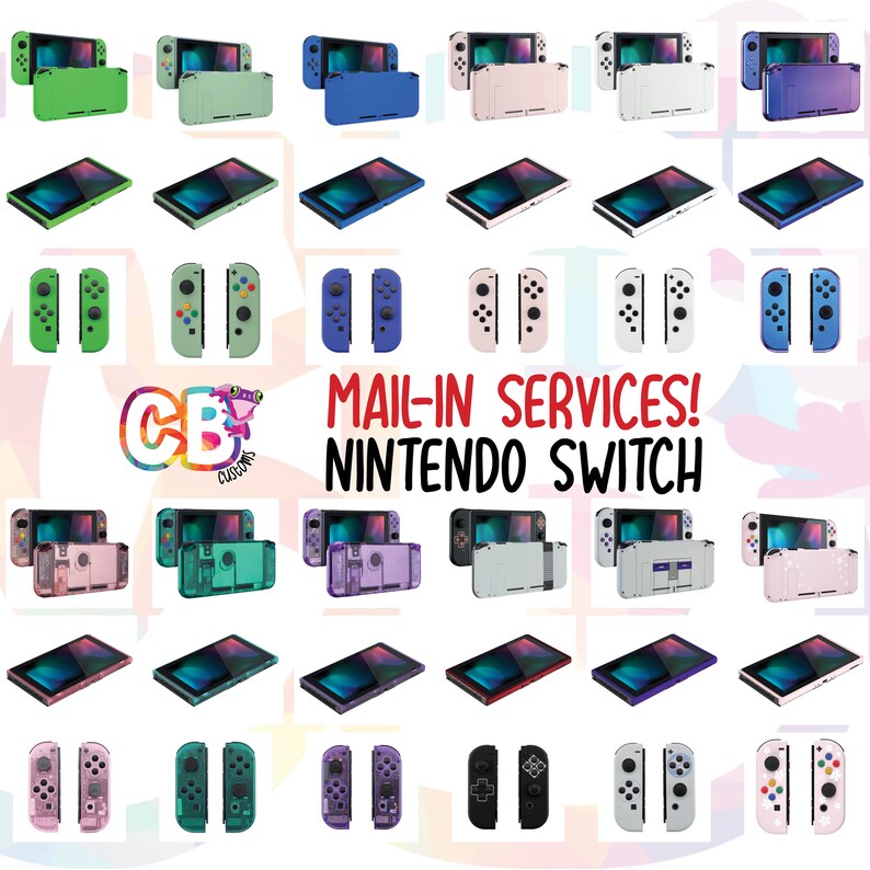 Mail-in Nintendo Switch Customization Shell Swap Service | Etsy