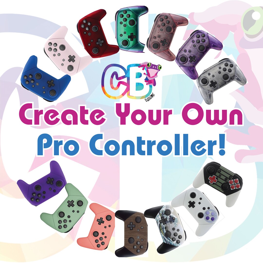 Create Your Own Nintendo Switch Pro Controller, Design a Pro Controller, Build a Custom Nintendo ...