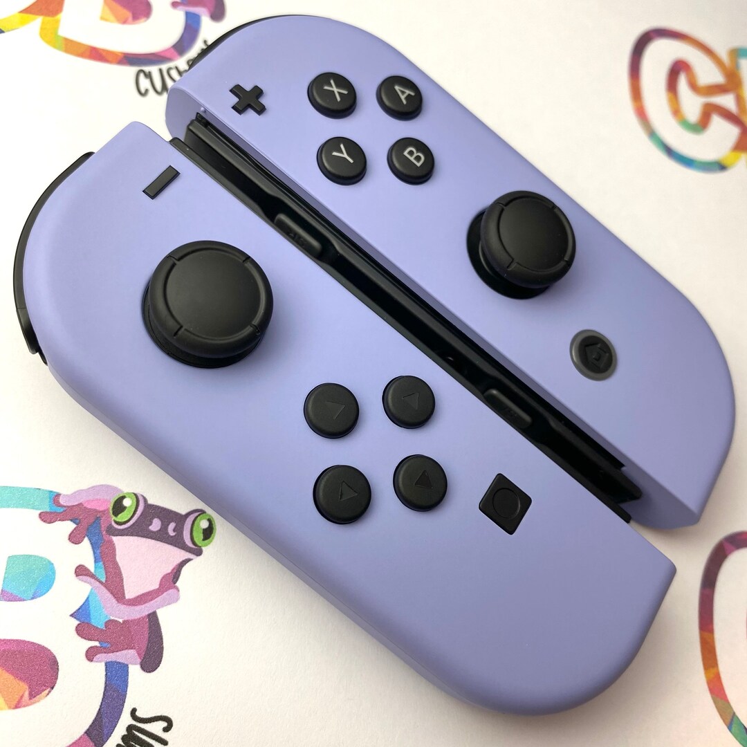 Custom Violet Nintendo Switch Joycons Controller, Customized Joy-con ...