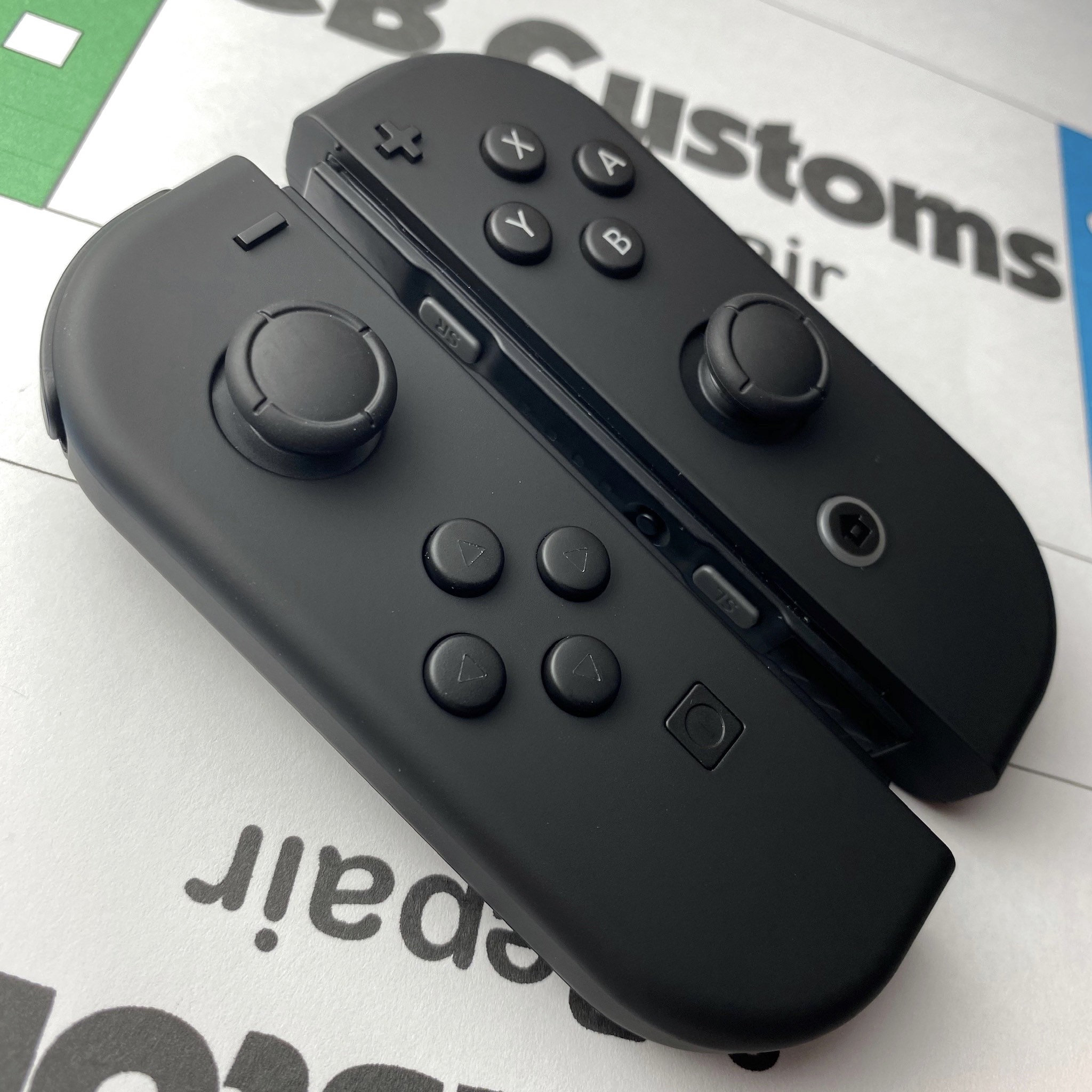 Custom Soft-touch Black Nintendo Switch Joycons | Etsy
