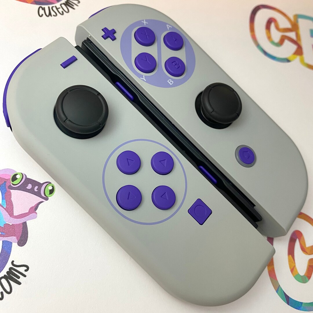 CB Customs Classic SNES & Purple Custom Nintendo Switch - Etsy
