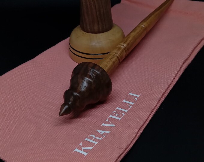 Handmade Supported Spindle With Support Lap Bowl Support Spindle With ...