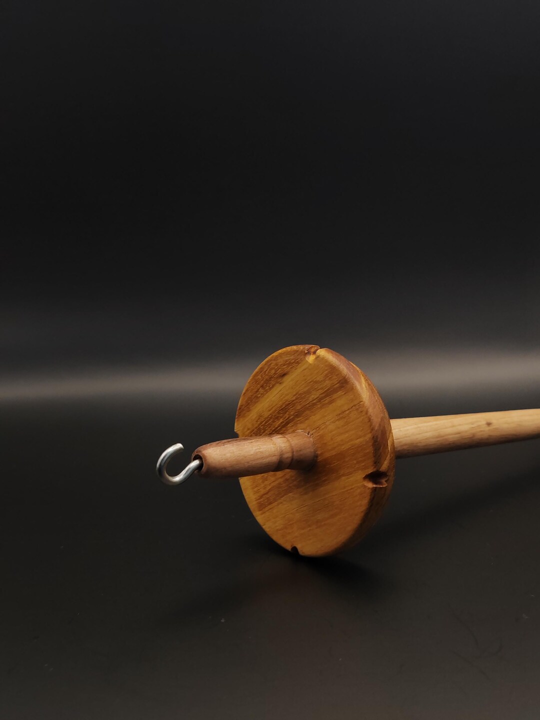 Drop Spindle: Grey Walnut Shaft & Mulberry Whorl - Etsy