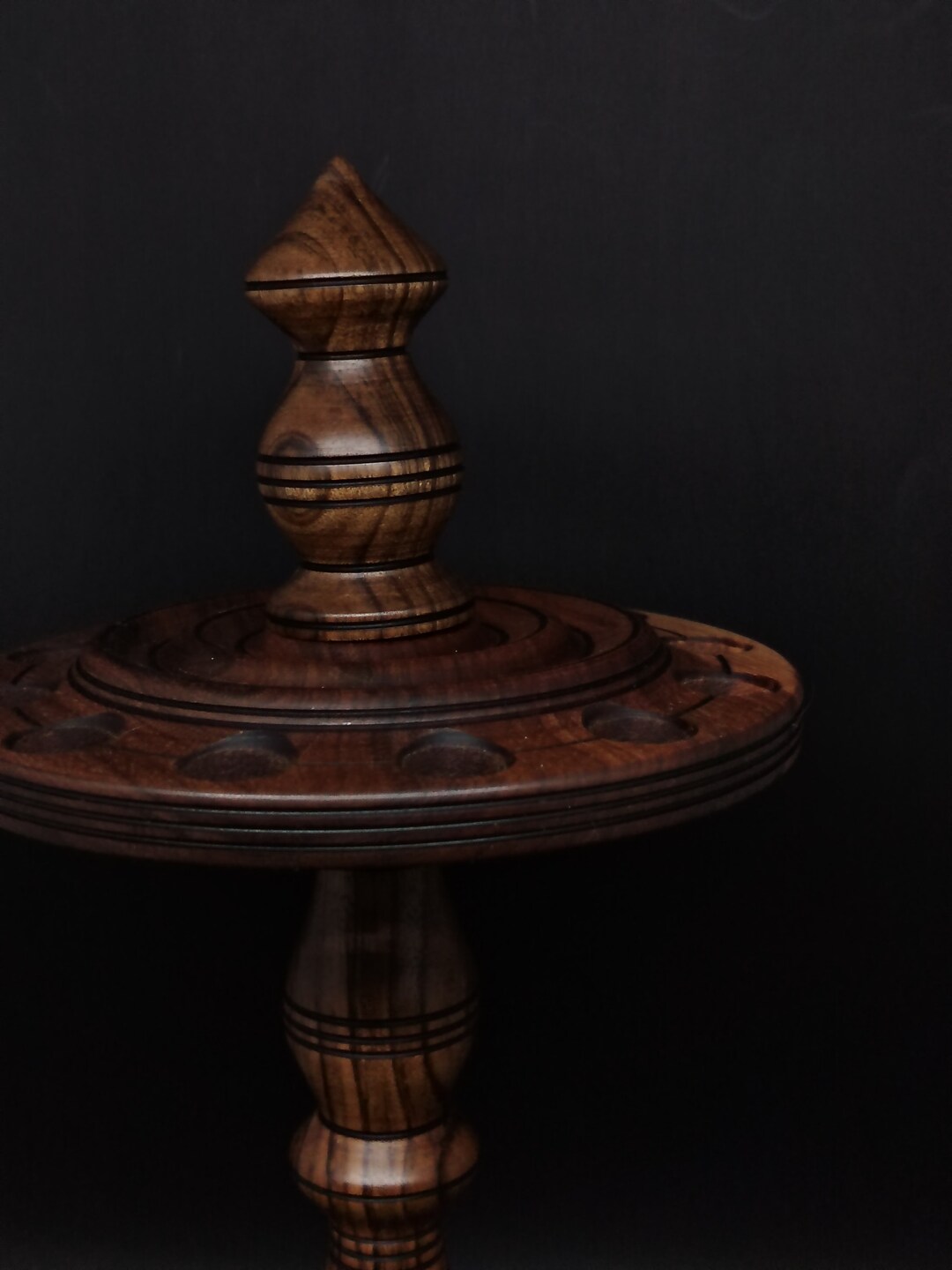 Walnut Wood Spindle Stand for 12 Support and Drop Spindles - Etsy