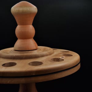 Spindle Stand: Beechwood, Oak, Acacia, Pear, and Natural Pink Wood for ...