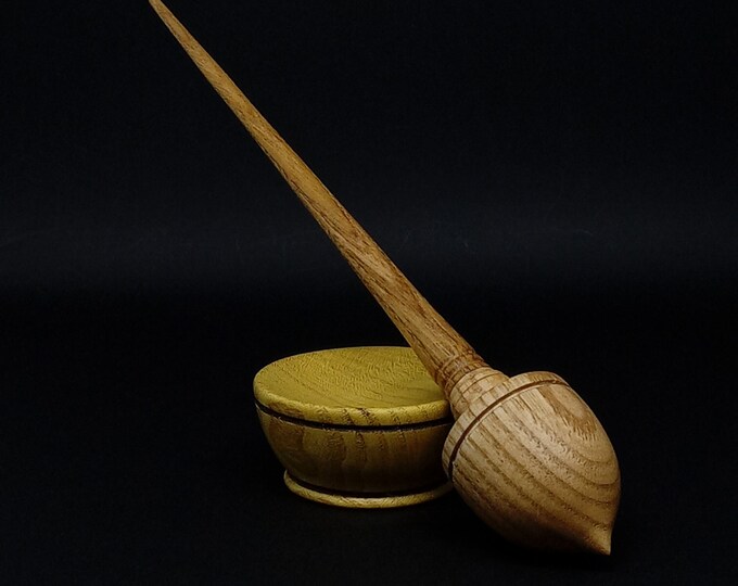 Oak Elegance: Support Spindle Set With Acacia Support Bowl - Crafted ...