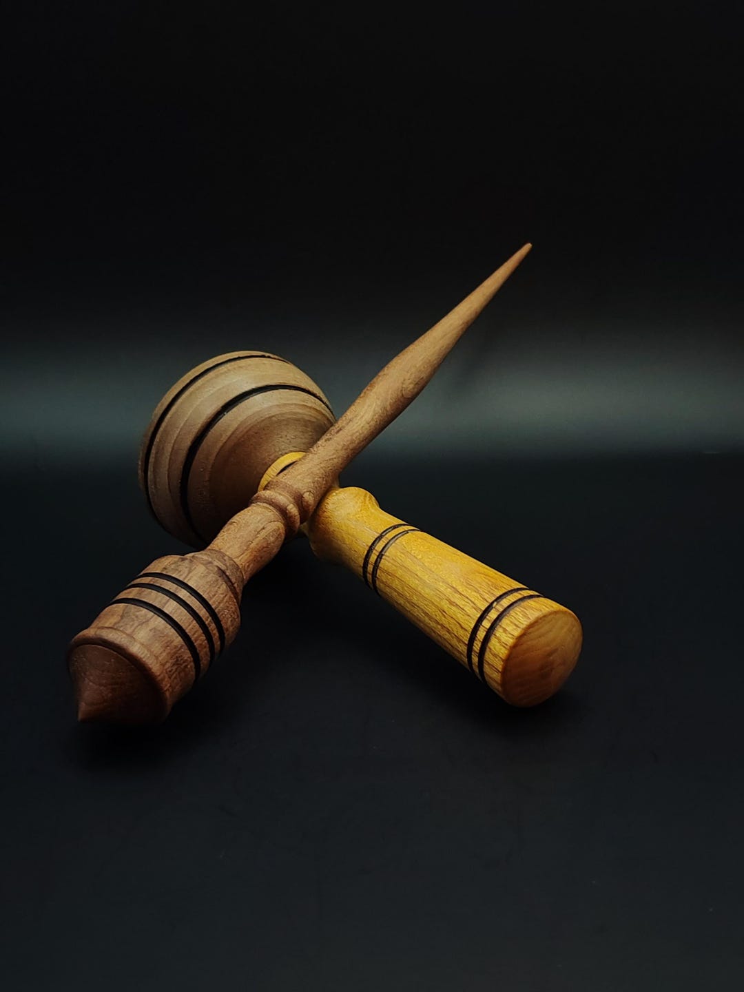 Support Spindle Set: Walnut Wood (24 Cm / 9.45 in • 22 G / 0.78 Oz ...