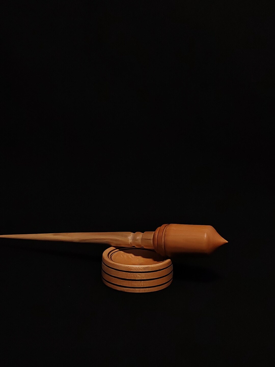 Support Spindle Set: Oak Shaft & Plum Whorl 24 Cm / 23 G With Support ...