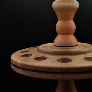 Spindle Stand: Beechwood, Oak, Acacia, Pear, and Natural Pink Wood for ...