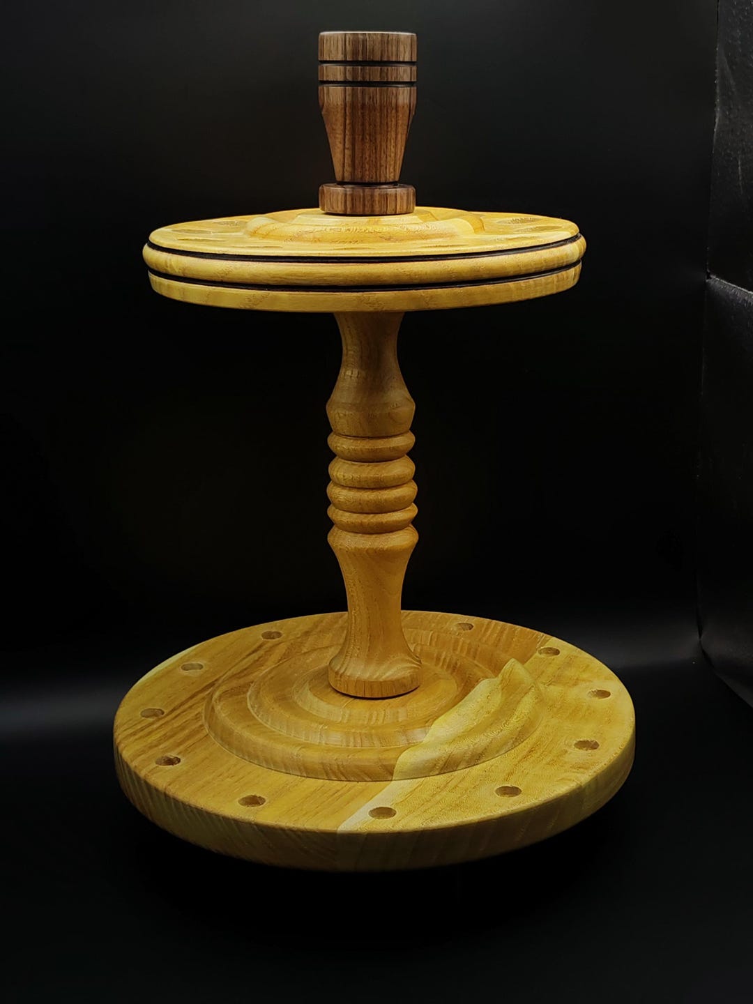 Walnut & Mulberry Spindle Stand – Holds 12 Spindles - Etsy