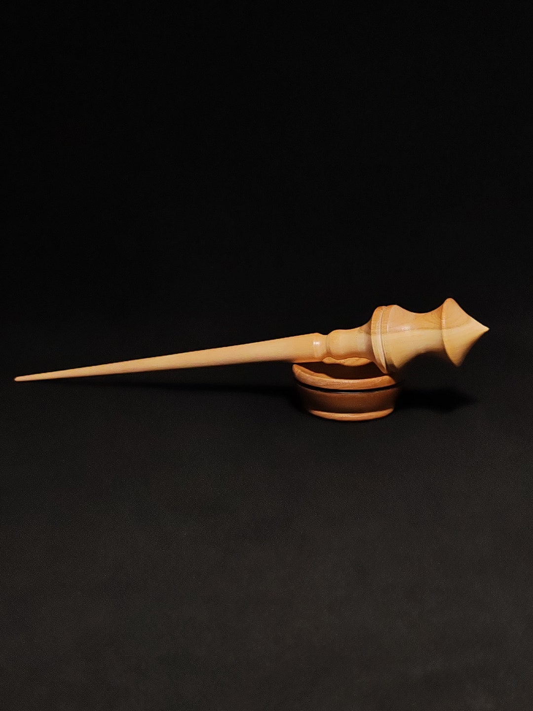 Support Spindle Set: Larch Shaft and Pear Whorl 26 Cm / 30 G With Oak ...