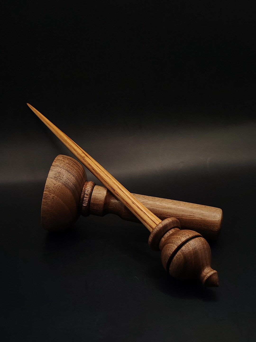 Support Spindle – Chestnut Shaft & Walnut Whorl, 25 Cm / 9.8″, 25 G ...