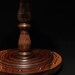 Walnut Wood Spindle Display Stand for Drop and Support Spindles holds ...