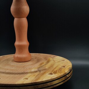 Spindle Stand: Beechwood, Oak, Acacia, Pear, and Natural Pink Wood for ...