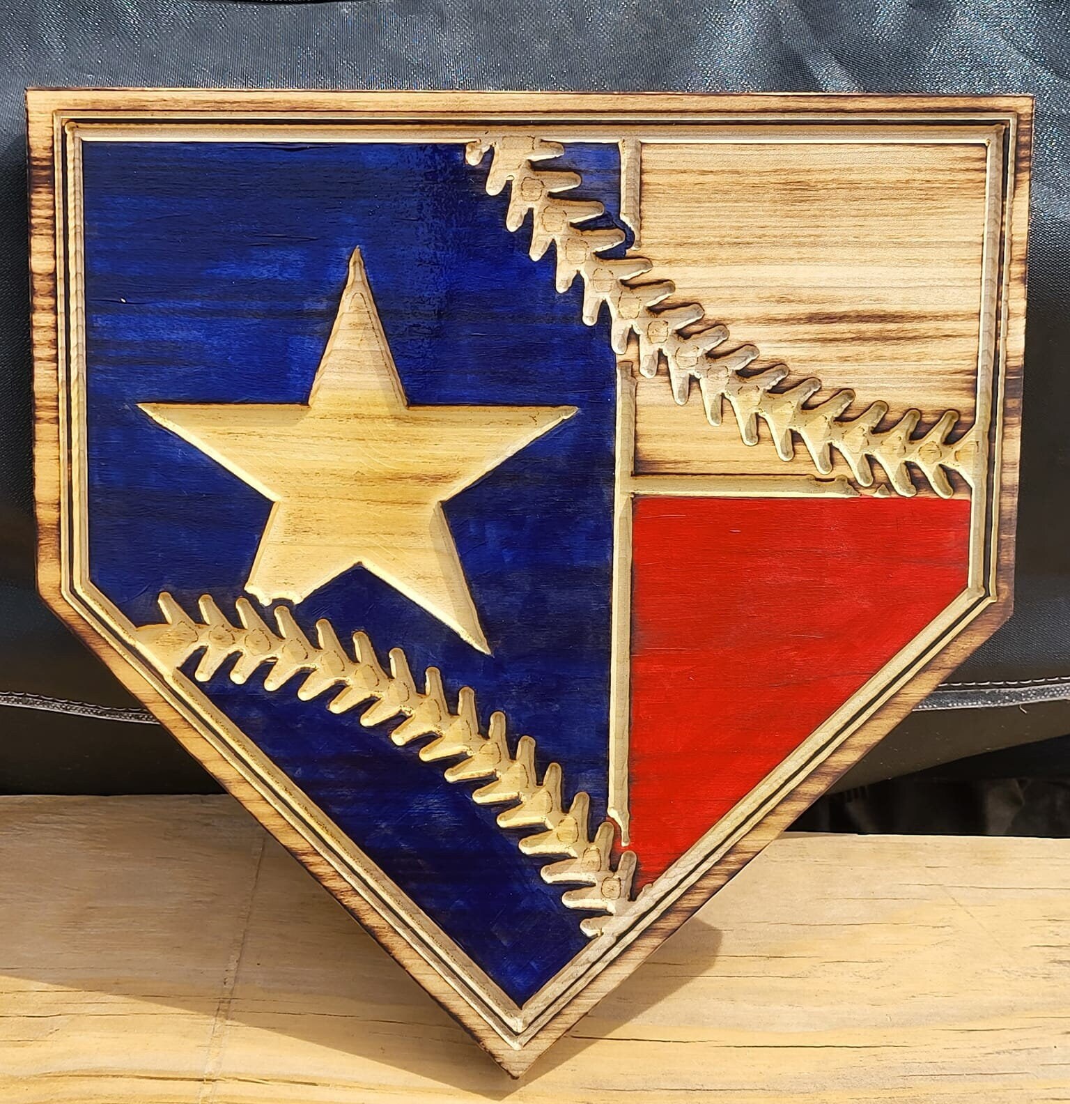 Wooden Texas Home Plate - Etsy