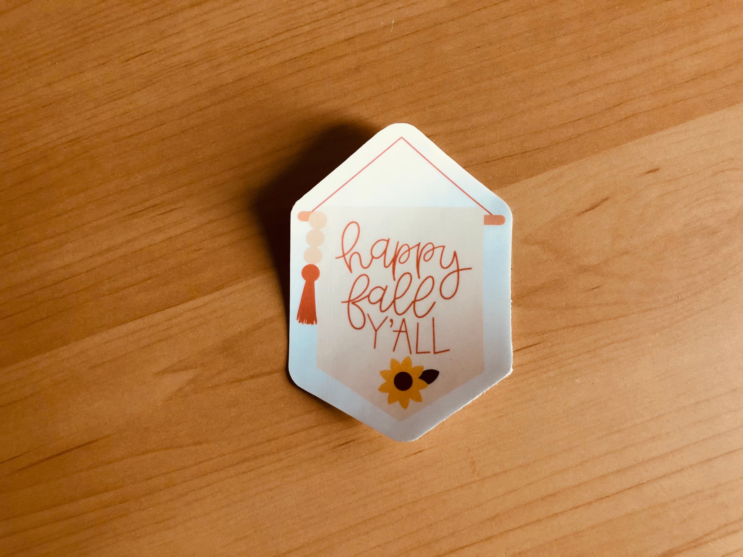 Happy Fall Y'all Pendant With Tassel and Sunflower Aesthetic ...