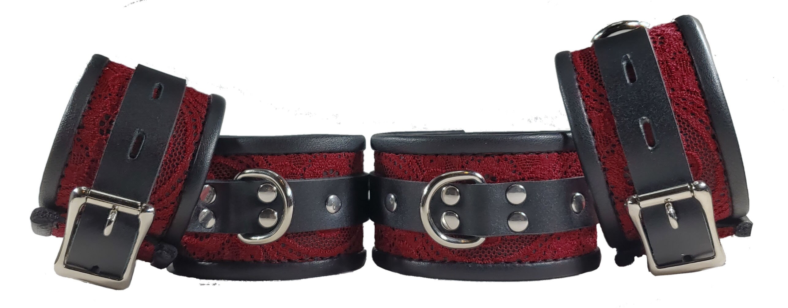 Wrist & Ankle Cuffs Lockable BDSM Leather Bondage Restraint | Etsy
