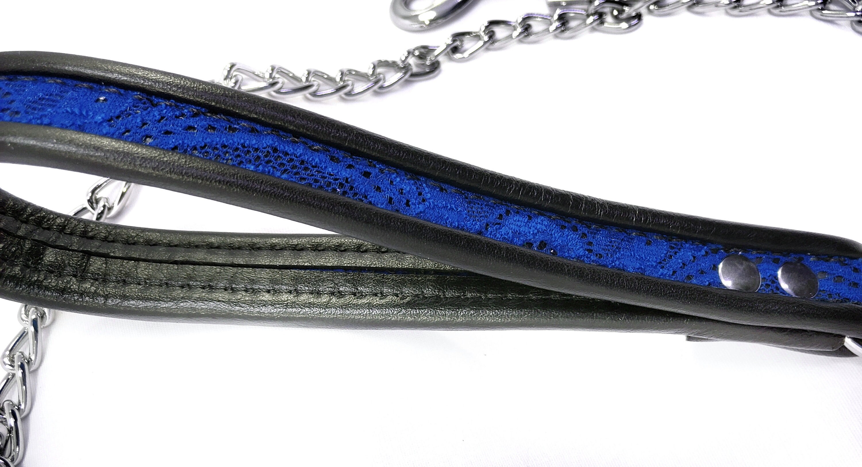 Leather & Chain Submissive Leash / Lead BDSM Pet Play in - Etsy