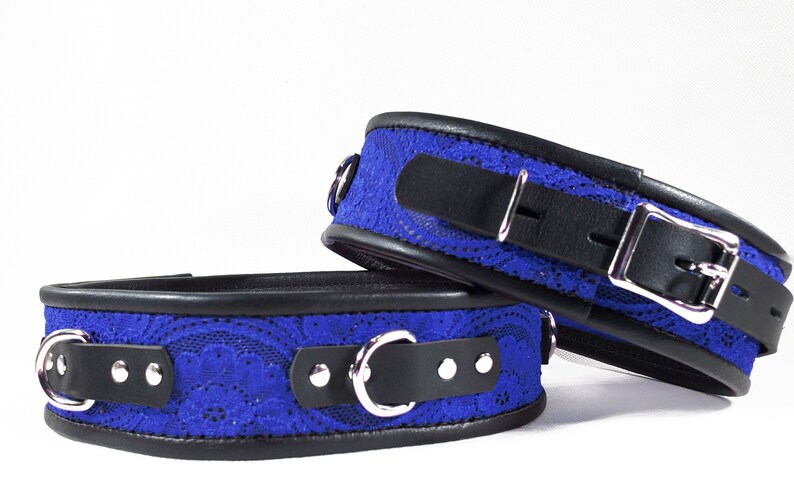 Thigh Cuff Pair Lockable Bdsm Leather Bondage Restraint Set In Etsy