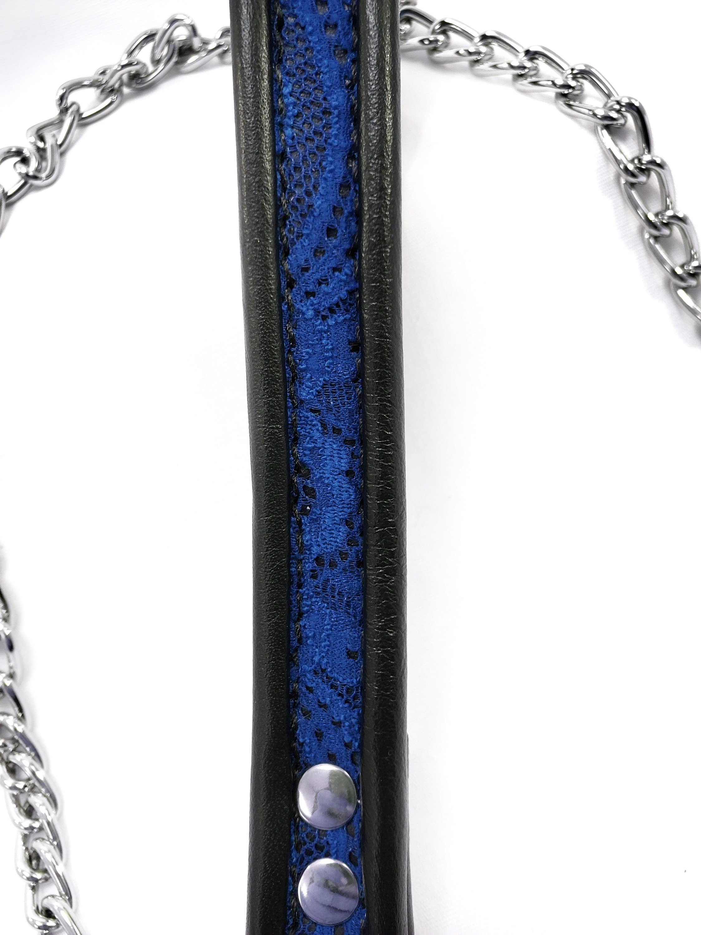 Leather & Chain Submissive Leash / Lead BDSM Pet Play in - Etsy