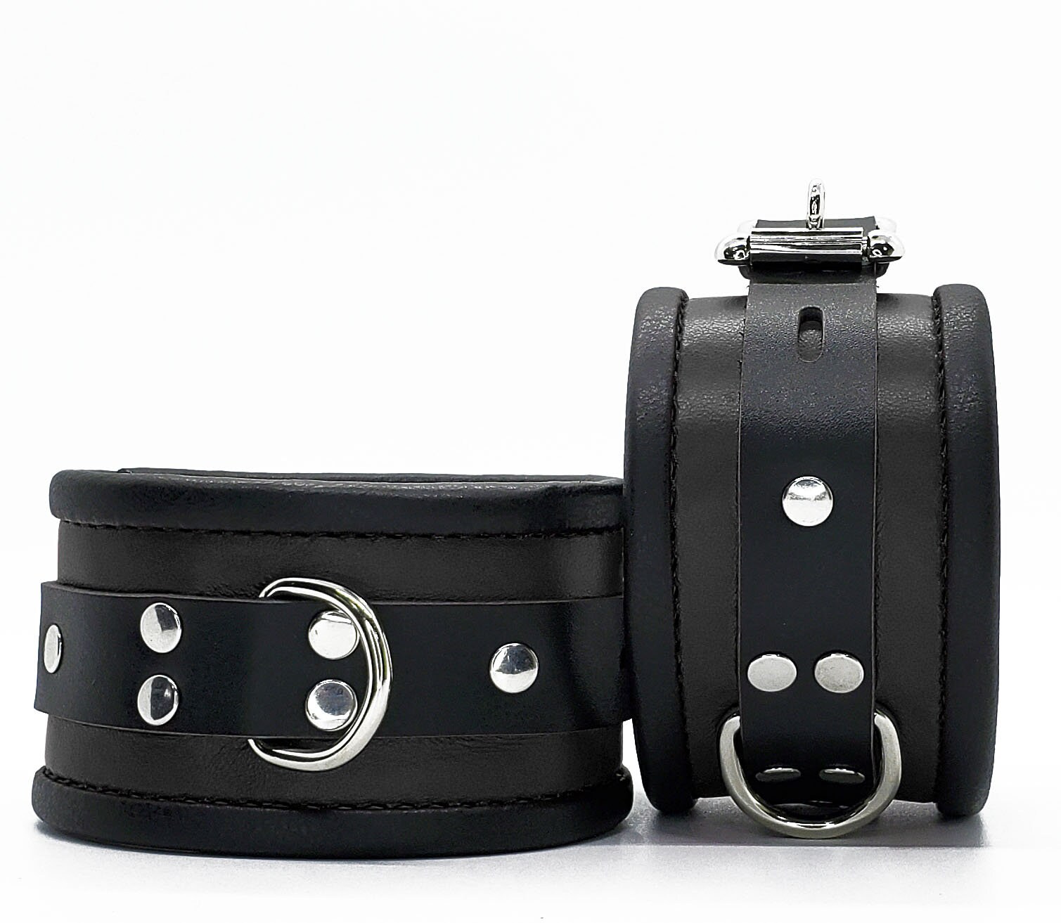 Submissive Collar & Cuff Set Lockable BDSM Leather Bondage - Etsy