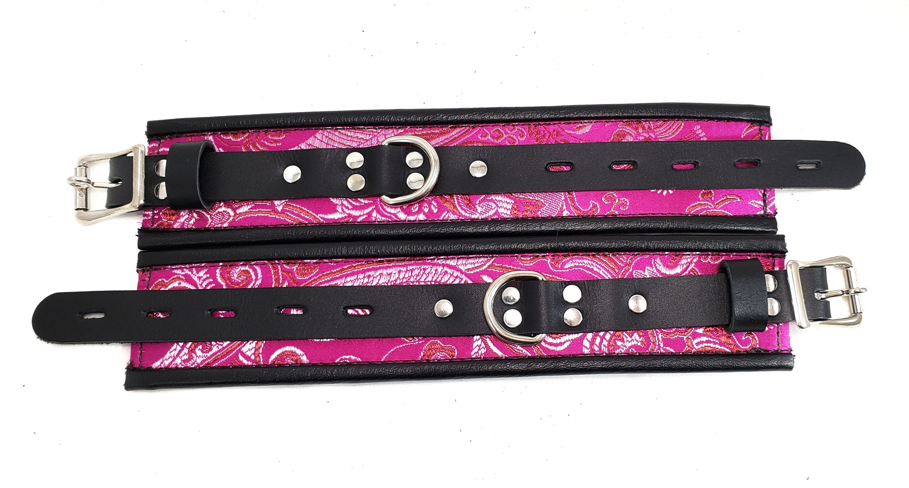 Submissive Collar & Cuff Set Lockable BDSM Leather Bondage - Etsy