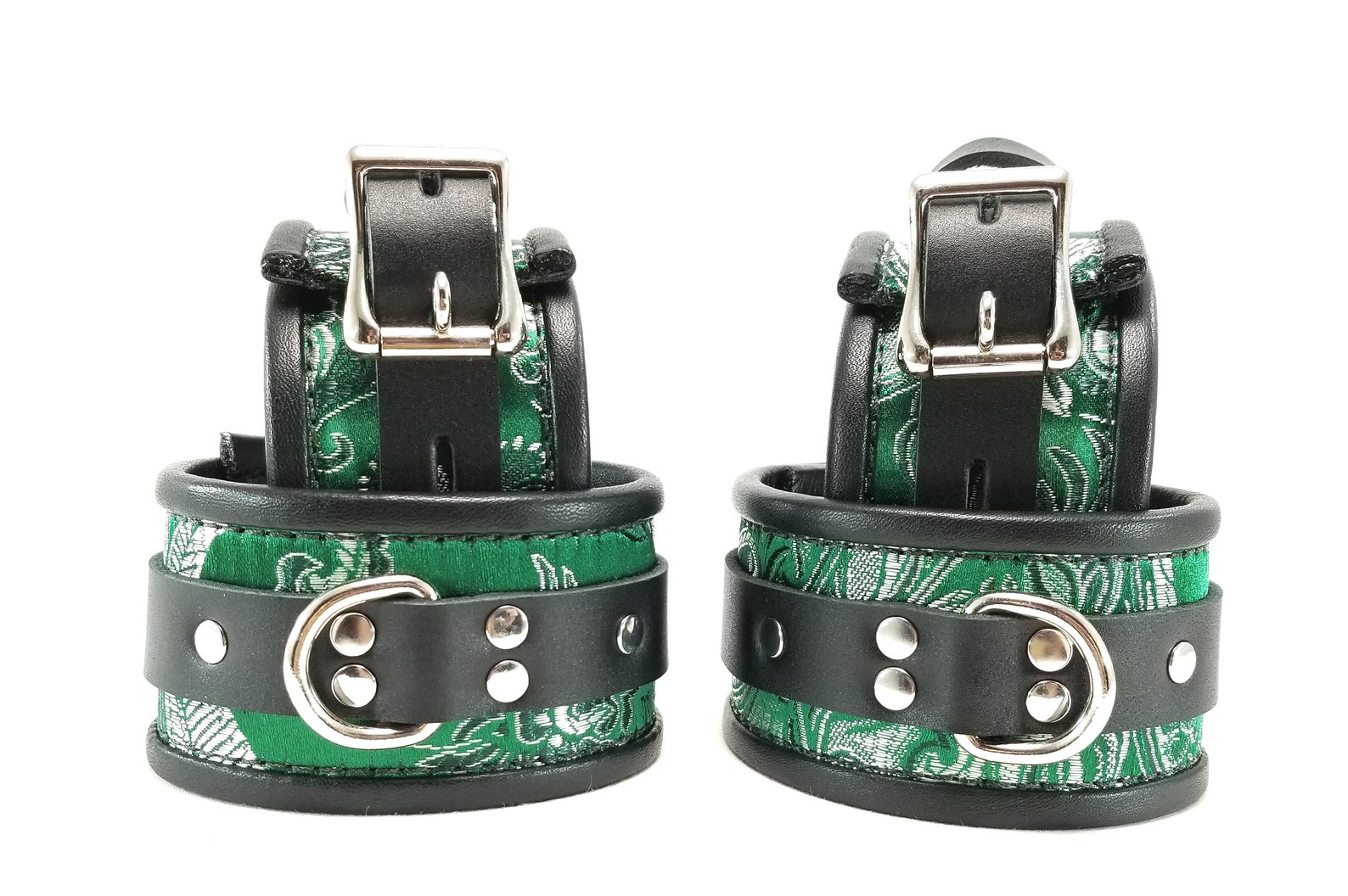 Wrist & Ankle Cuff Set Lockable BDSM Leather Bondage - Etsy