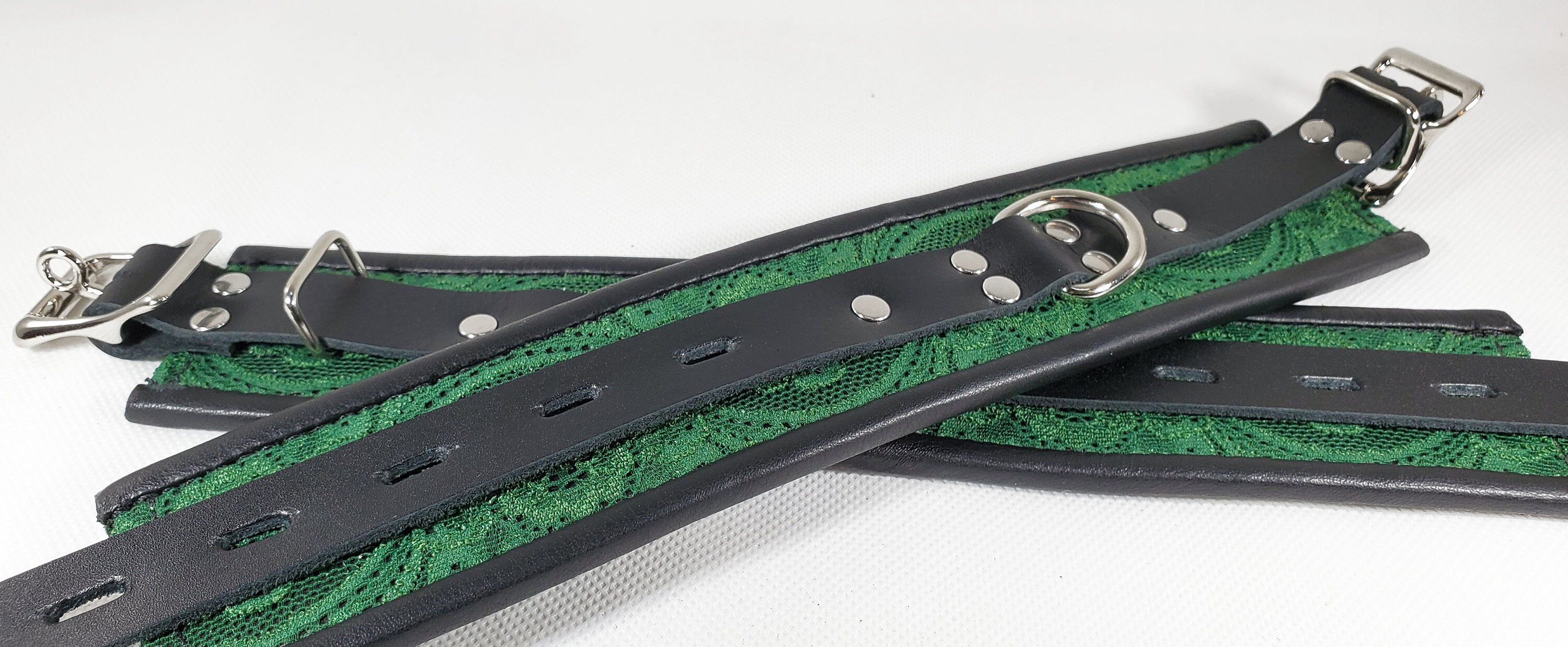 Restraint Set Wrists Ankles Collar Blindfold BDSM Leather & | Etsy